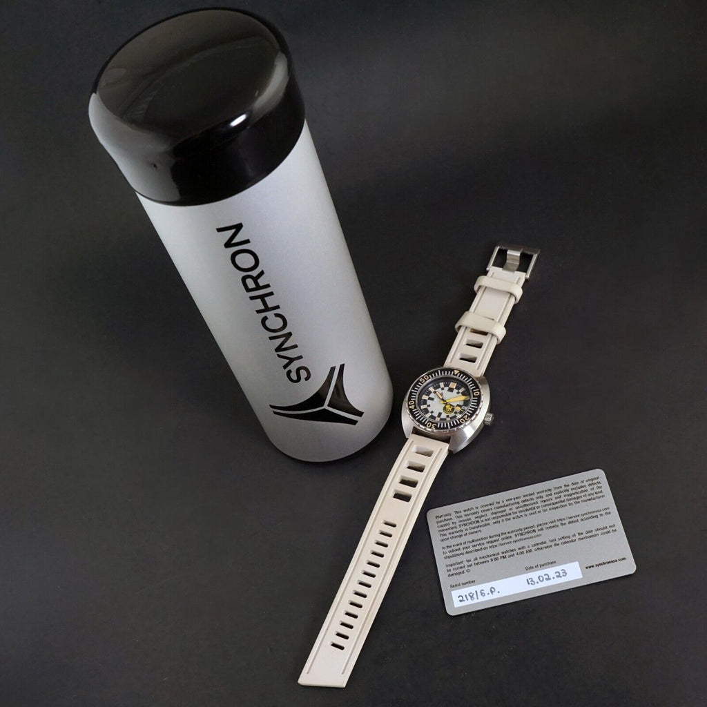 Stunning Synchron Poseidon Automatic Stainless Steel Man's Watch w/ Ca ...