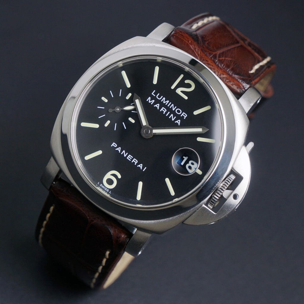 Stunning Panerai Pam 48 Luminor Marina Stainless Steel Man's Watch, XL ...