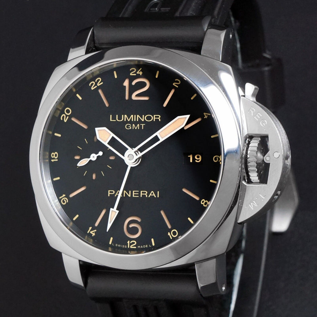 Stunning Panerai Pam 531 Luminor GMT Stainless Steel Dirty Sandwich Di ...