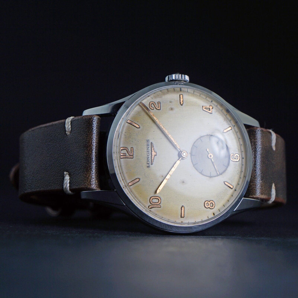 Stunning 1953 Longines 6333 Jumbo 37mm Stainless Steel Man's Watch, XL ...